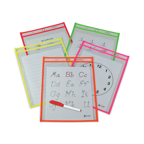 Reusable dry erase pockets help to improve students' skills. Anyone can ...