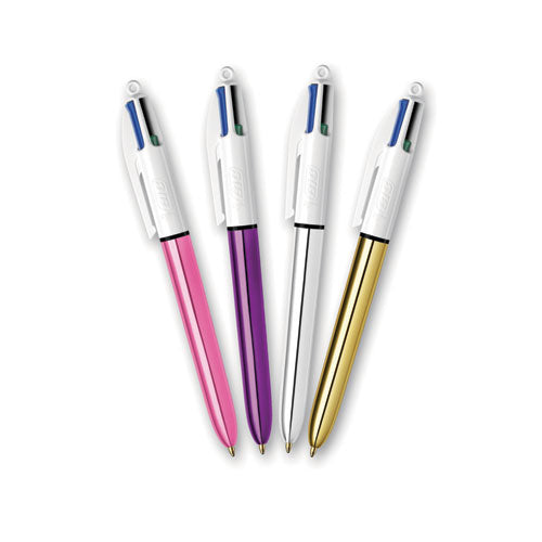Multi-color ballpoint pen features four useful colors, all in one pen ...