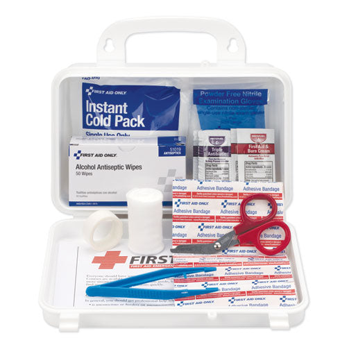 113-piece kit that includes alcohol pads, antibiotic ointment, bandages ...
