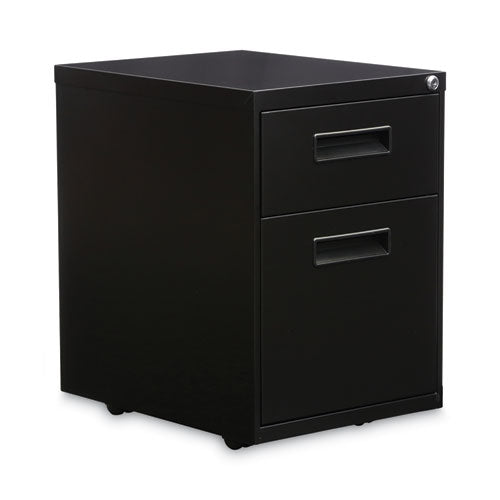 High-sided file cabinet for letter or legal-size filing. Counterweight ...