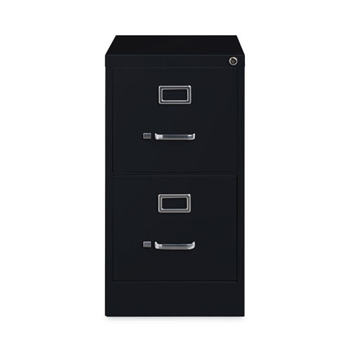 High-sided drawers accommodate hanging files without hang rails. Core ...