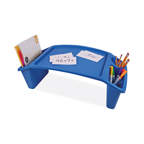 This durable, lightweight lap desk features deep side pockets to hold ...