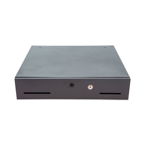 Alarm-alert steel cash drawer with key and push-button release lock ...