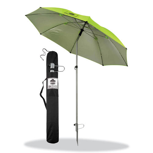 This lightweight work umbrella provides quick and portable relief from ...
