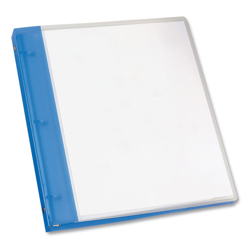 Flexible binder featuring a see-through view pocket that enables ...