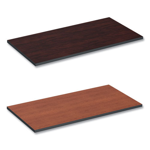 Reversible table tops have a different color and pattern on each side ...